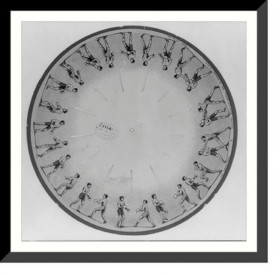 Historic Framed Print, The zoopraxiscope. Athletes. Boxing, 17-7/8" x ...