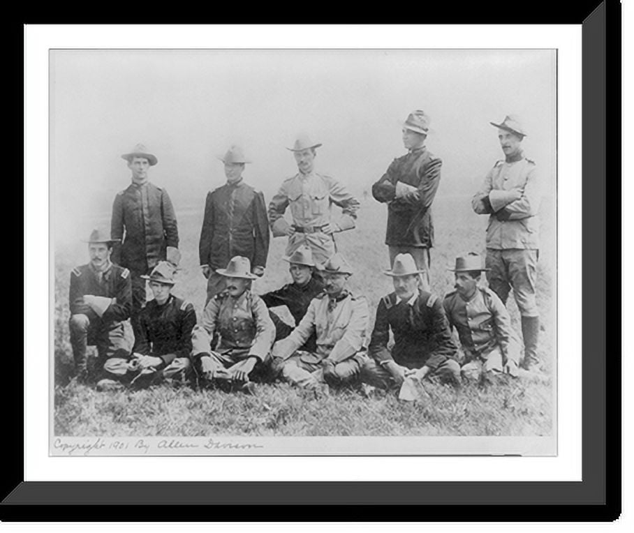 Historic Framed Print, [Theodore Roosevelt, full, in uniform, sitting ...
