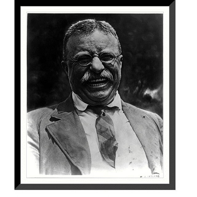 Historic Framed Print, [Theodore Roosevelt, head-and-shoulders candid ...