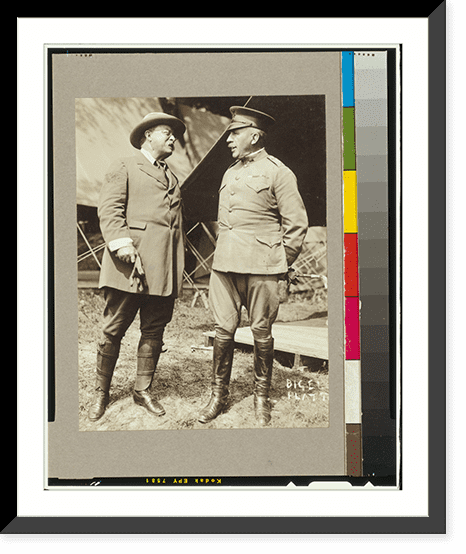 Historic Framed Print, [Theodore Roosevelt, left, and General Leonard ...