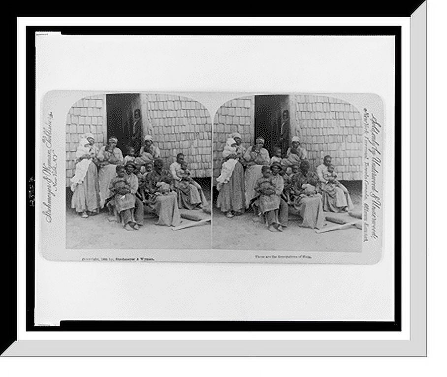 Historic Framed Print, These are the generation of Ham, 17-7/8" x 21-7/ ...