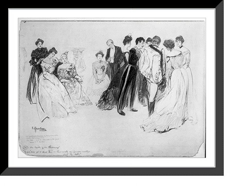 Historic Framed Print, They talked . about the clothes worn by the ...