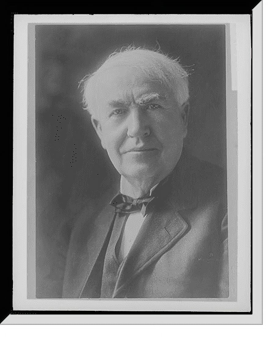 Historic Framed Print, [Thomas A. Edison, head-and-shoulders portrait ...