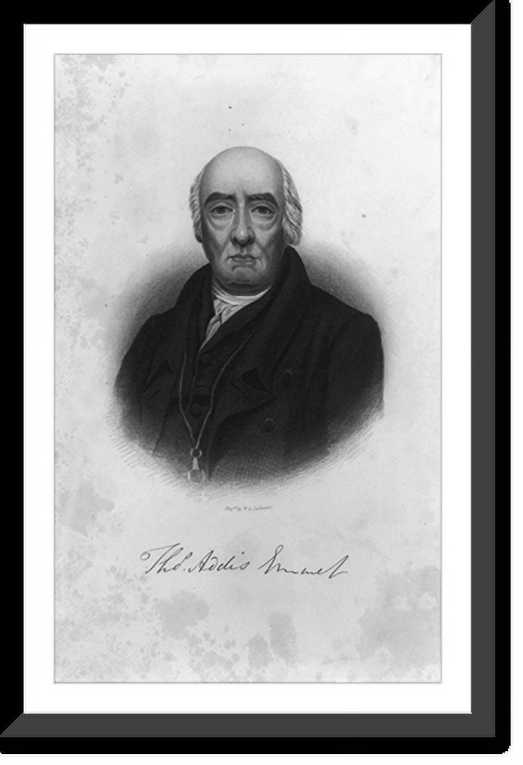 Historic Framed Print, [Thomas Addis Emmet, head-and-shoulders portrait ...