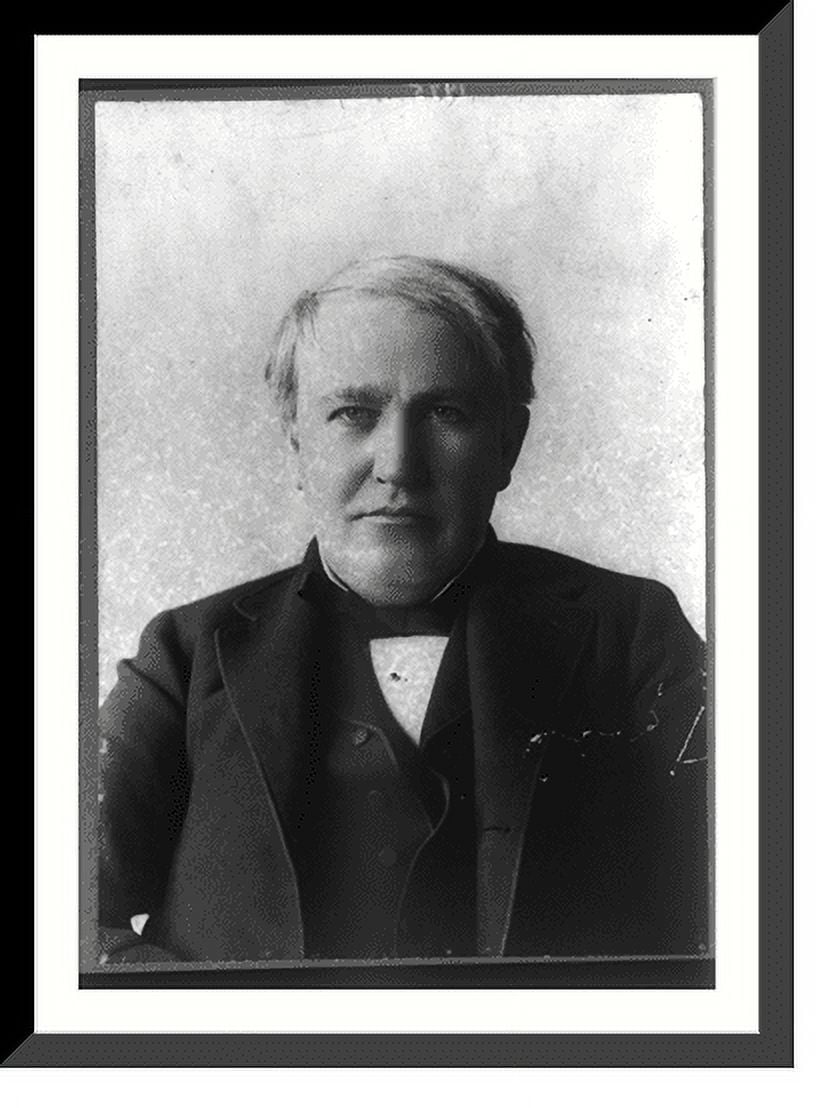 Historic Framed Print, Thomas Alva Edison, 17-7/8" x 21-7/8" - Walmart.com