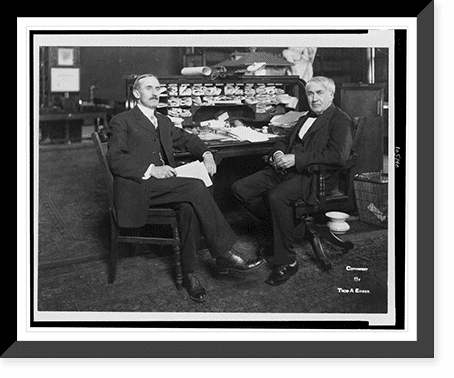 Historic Framed Print, [Thomas Alva Edison, full-length portrait ...