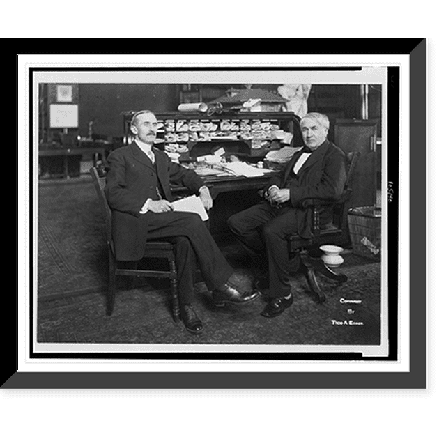 Historic Framed Print, [Thomas Alva Edison, full-length portrait ...