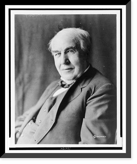 Historic Framed Print, [Thomas Alva Edison, half-length portrait ...