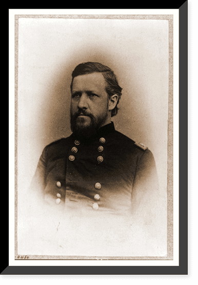 Historic Framed Print, Thomas Ewing head-and-shoulders portrait facing ...