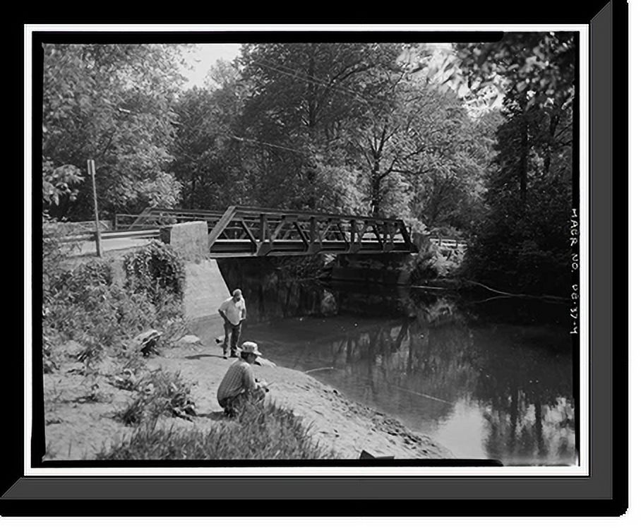 Historic Framed Print, Thompson's Station Bridge, Spanning White Clay ...