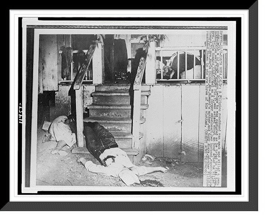 Historic Framed Print, [Three victims killed by Henry Pio, a Filipino ...