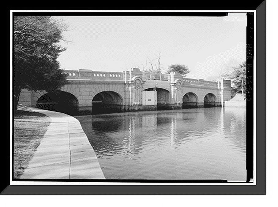 Historic Framed Print, Tidal Reservoir, Inlet Bridge, Ohio Drive ...