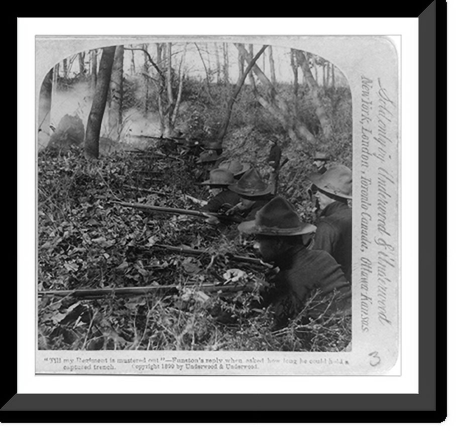 Historic Framed Print, Till my regiment is mustered out" - Funston's ...