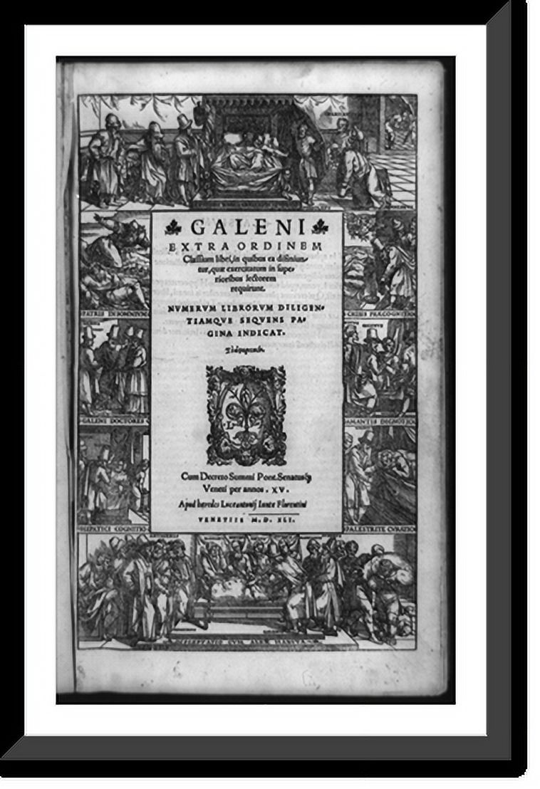 Historic Framed Print, [Title page of Extra ordinem classium libri ...