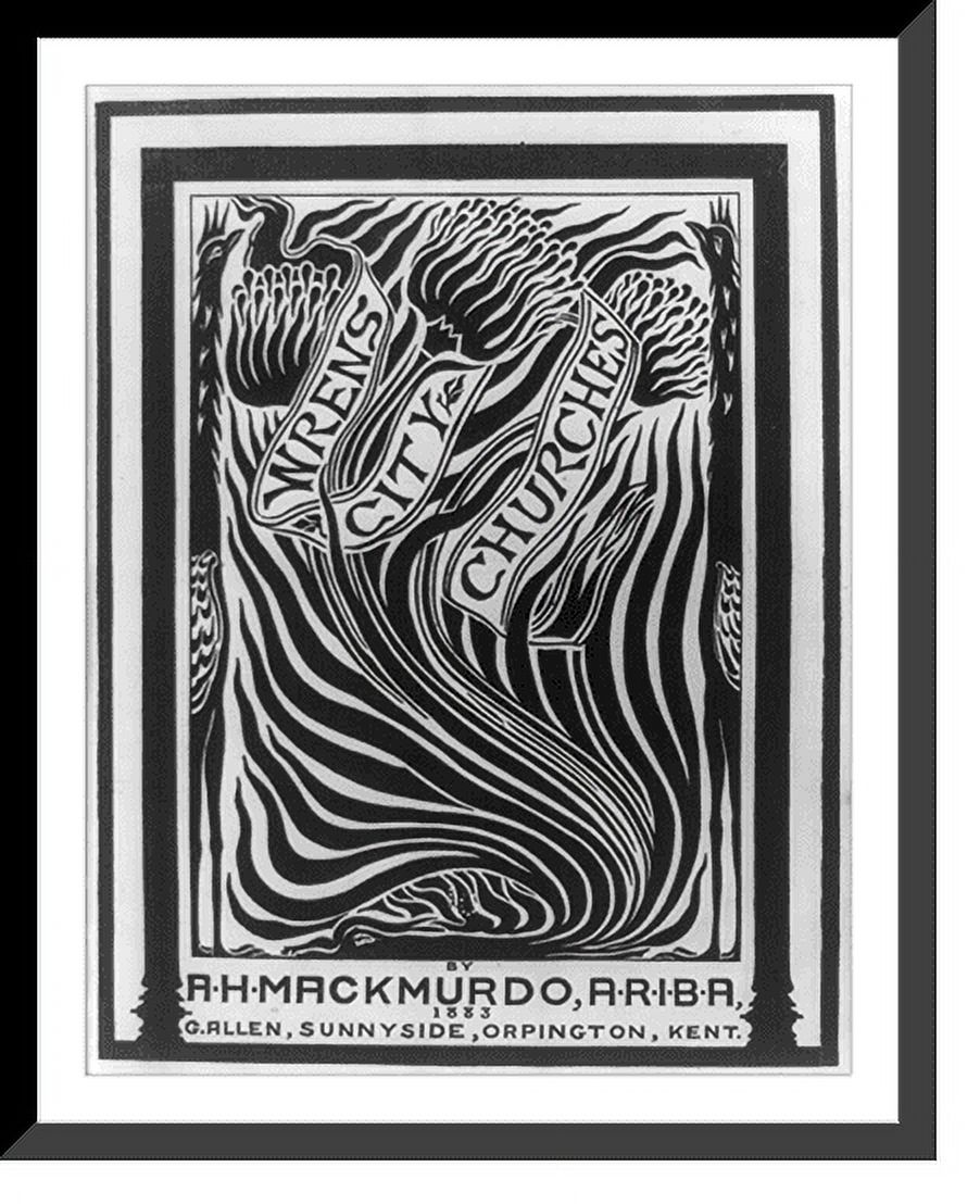 Historic Framed Print, [Title page of Mackmurdo, [Sir Christopher] Wren ...