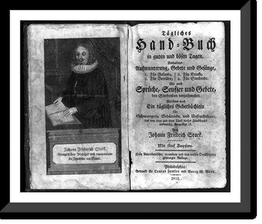 Historic Framed Print, [Title page and frontis. portr. of author], 17-7 ...