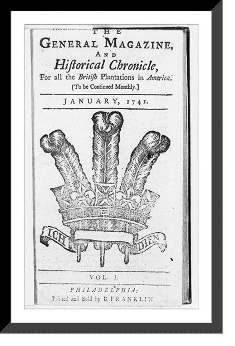 Historic Framed Print, [Title page illustration with feathered ...