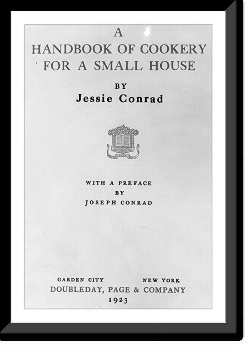 Historic Framed Print, [Title page of Jesse Conrad, A Handbook of ...