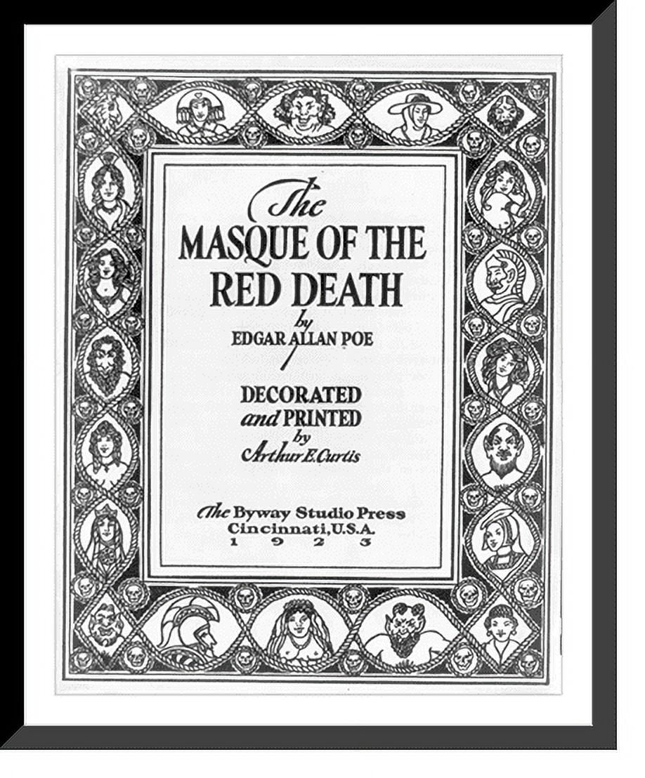 Historic Framed Print, Title page, with ornate border, decorated and ...