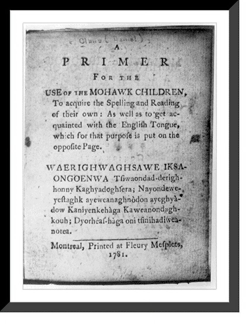 Historic Framed Print, [Title page with full title in both English and ...
