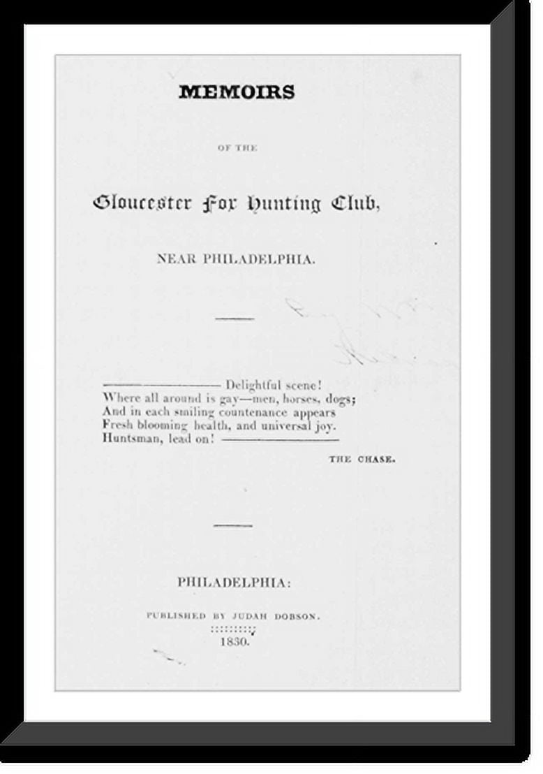Historic Framed Print, Title page, with no illus., 17-7/8" x 21-7/8 ...