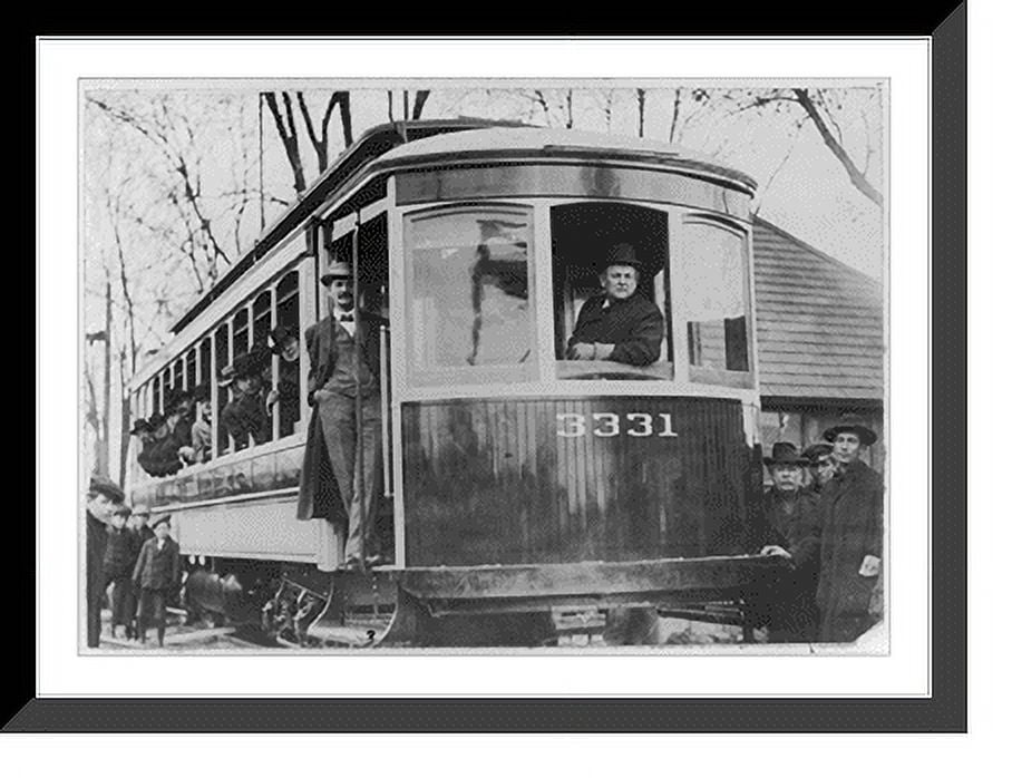 Historic Framed Print, [Tom L. Johnson [Loftin 1854-1911] and his 3 ...