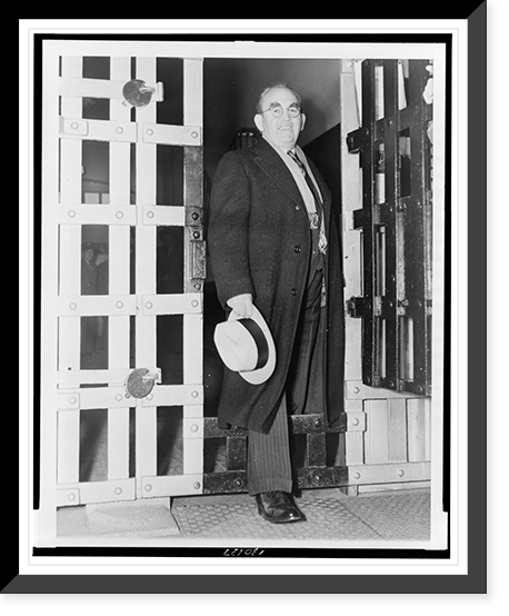 Historic Framed Print, Tom Mooney is shown as he stepped through the ...
