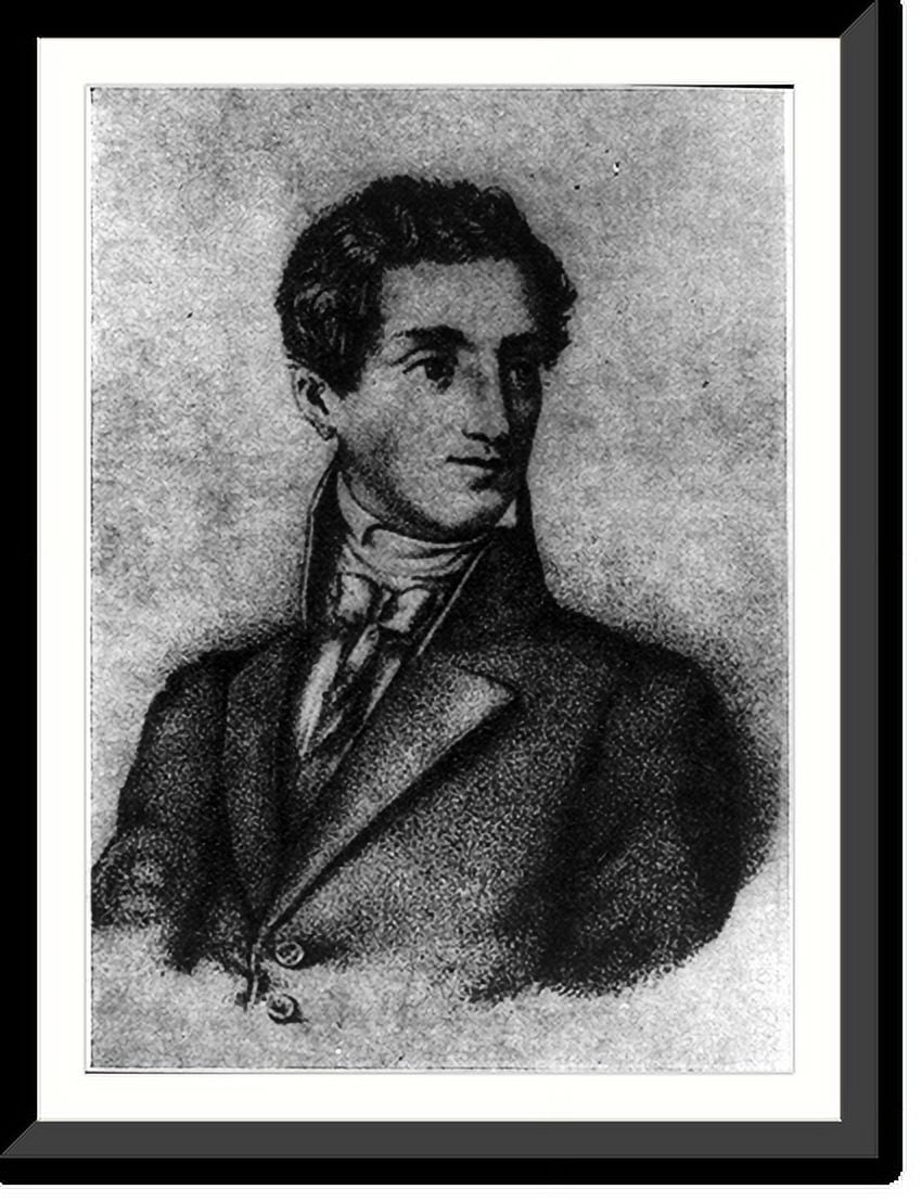 Historic Framed Print, [Tomasz Kajetan Wegierski, head and shoulders ...