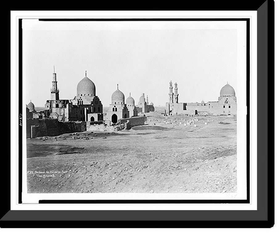 Historic Framed Print, Tombeaux des Califes au Caire, vue générale.P ...