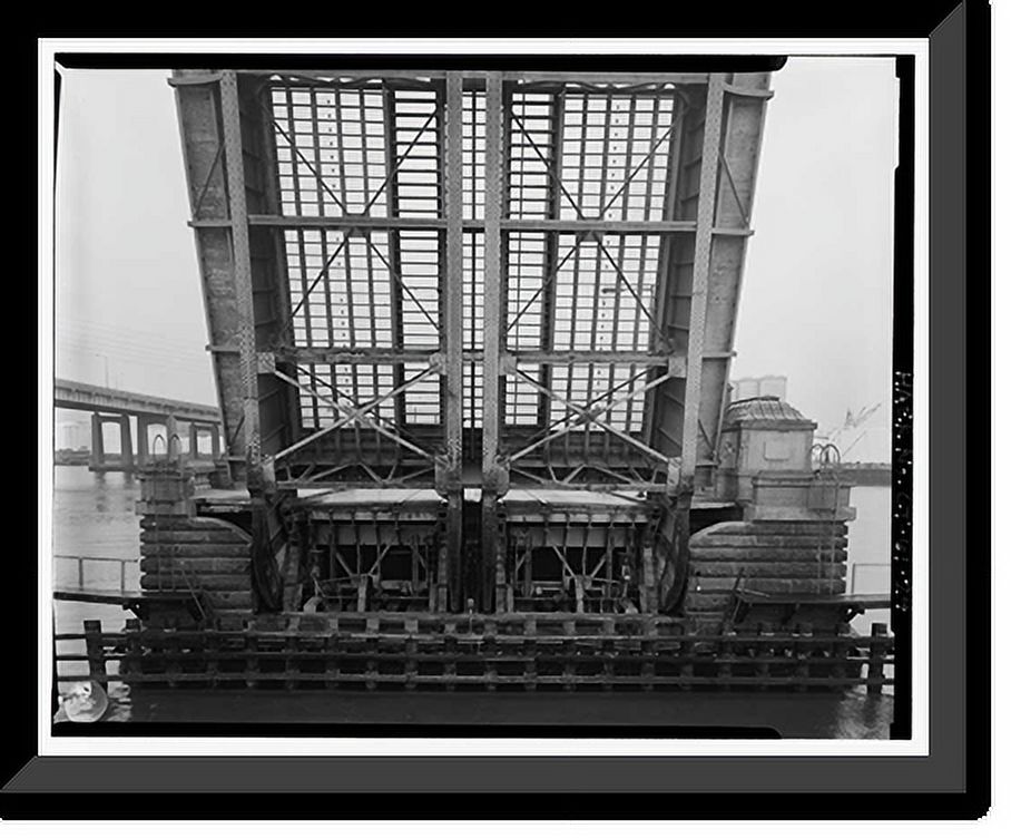 Historic Framed Print, Tomlinson Bridge, Spanning Quinnipiac River at ...