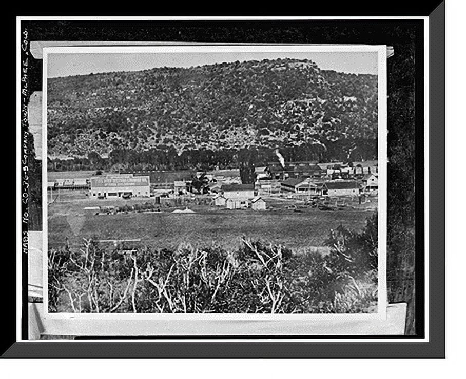 Historic Framed Print, Town of McPhee, McPhee Road, McPhee, Montezuma ...