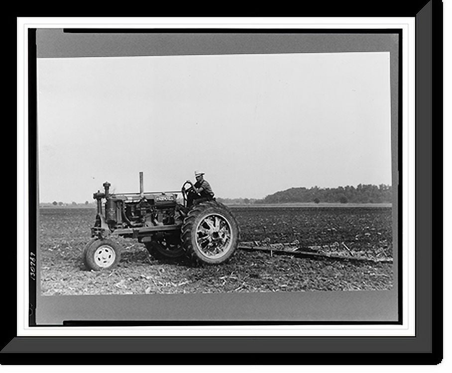 Historic Framed Print, Tractors used in cultivation, Wabash Farms ...