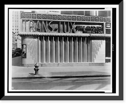 Historic Framed Print, [Trans-Lux Theater, 58th St. and Madison Ave ...