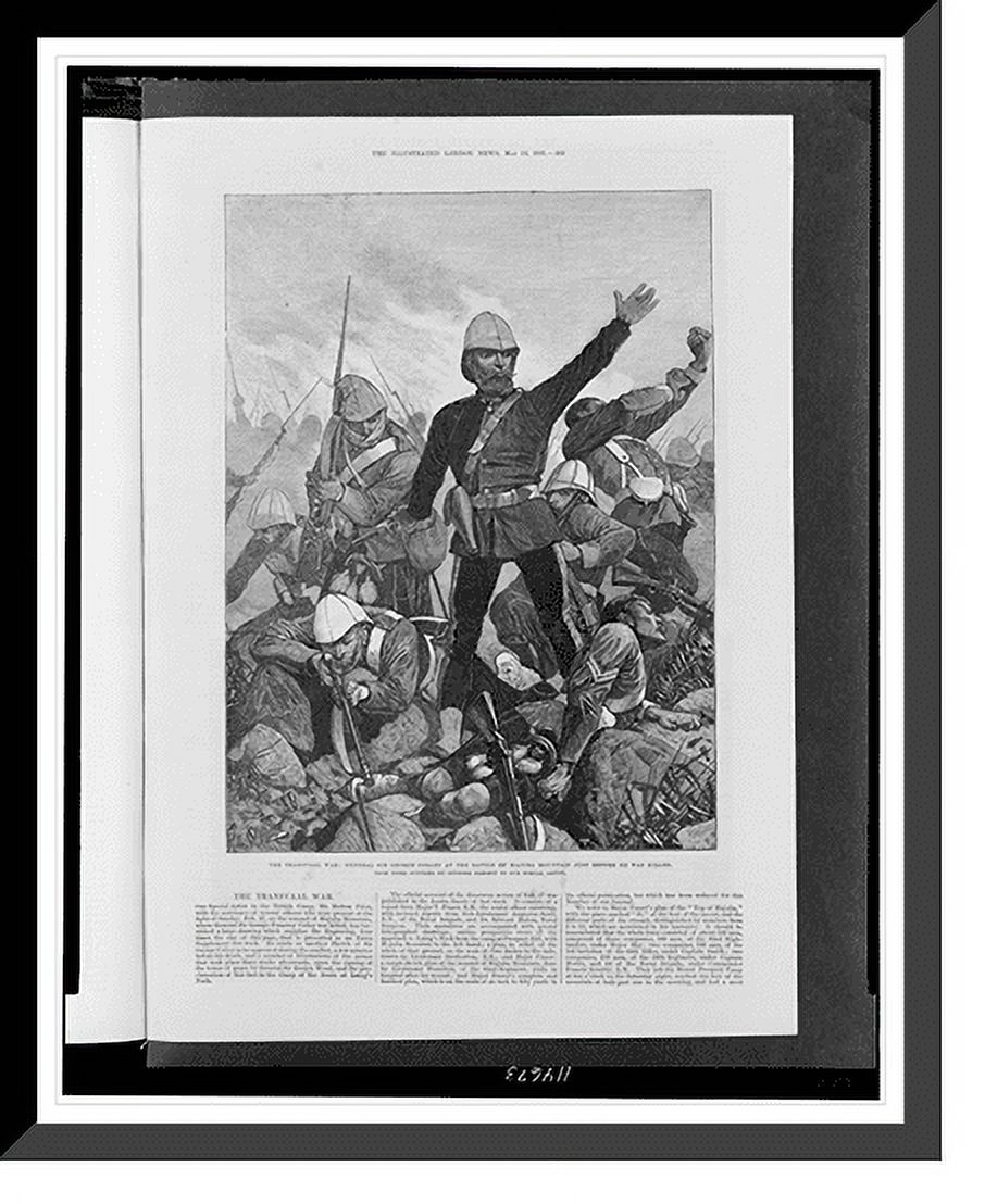 Historic Framed Print, The Transvaal war: General Sir George Colley at ...