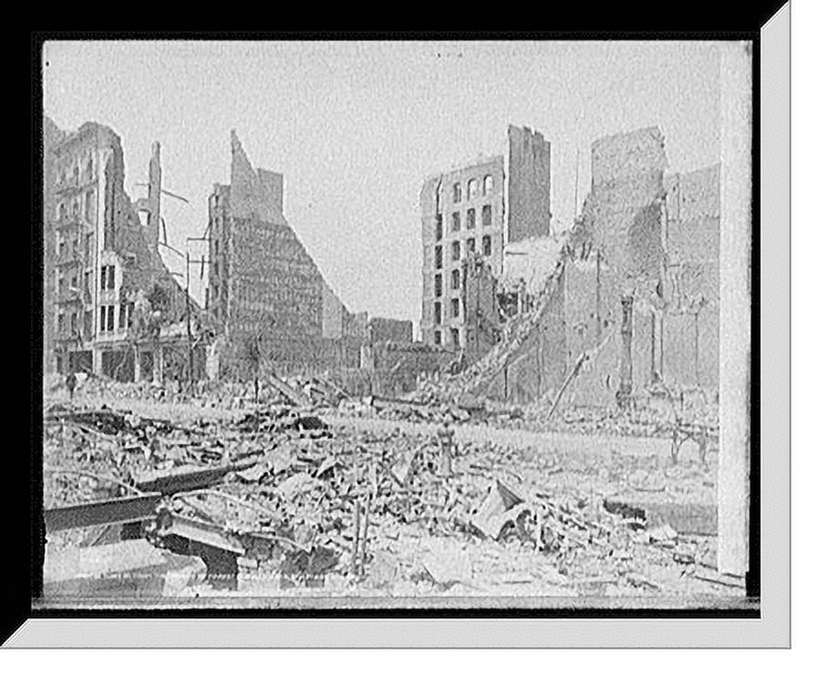 Historic Framed Print, Turk St., from the corner of Market and Mason ...