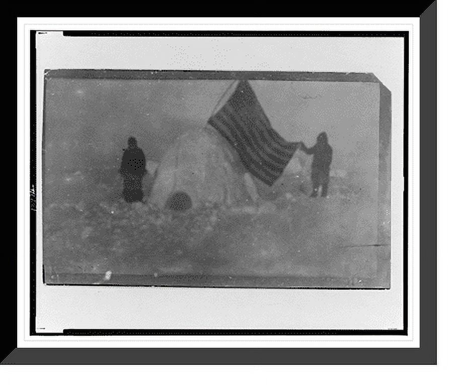 Historic Framed Print, [Two members of Frederick Cook's expedition ...