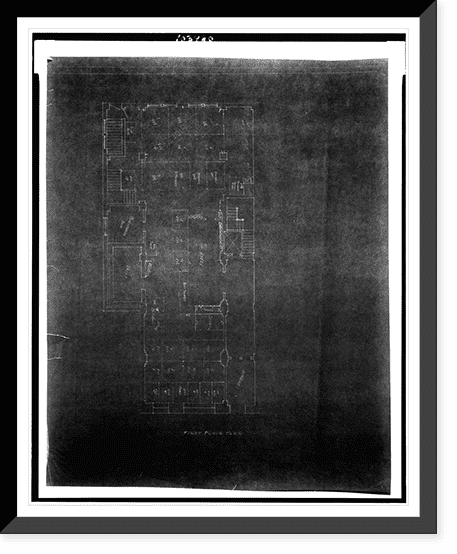 Historic Framed Print, [Two office buildings for B.F. Saul (15th Street ...