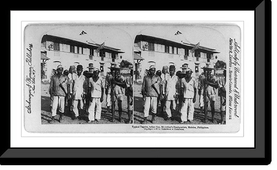 Historic Framed Print, Typical Tagalos, before Gen. McArthur's ...