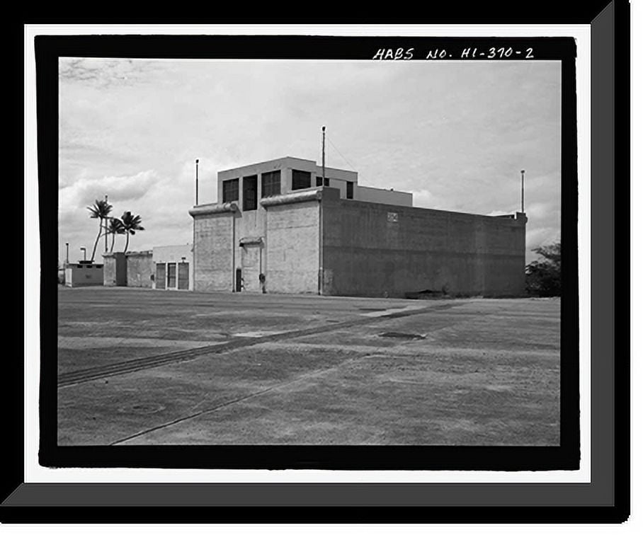 Historic Framed Print, U.S. Naval Base, Pearl Harbor, Engine Test ...