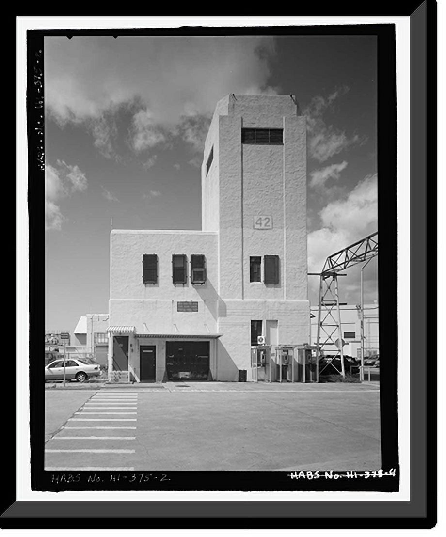 Historic Framed Print, U.S. Naval Base, Pearl Harbor, Fire Station ...