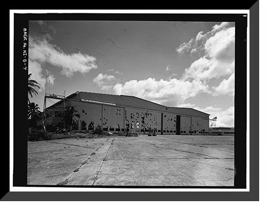 Historic Framed Print, U.S. Naval Base, Pearl Harbor, Hangar 6, South ...