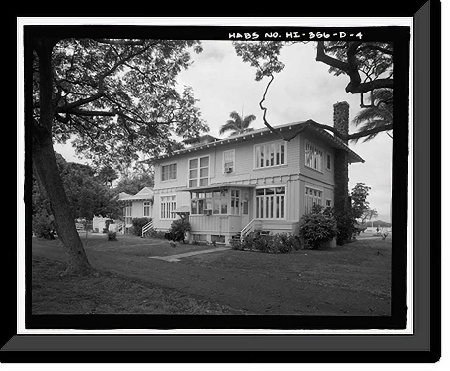 Historic Framed Print, U.S. Naval Base, Pearl Harbor, Naval Housing ...
