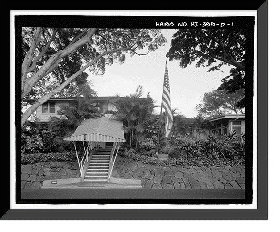 Historic Framed Print, U.S. Naval Base, Pearl Harbor, Naval Housing ...
