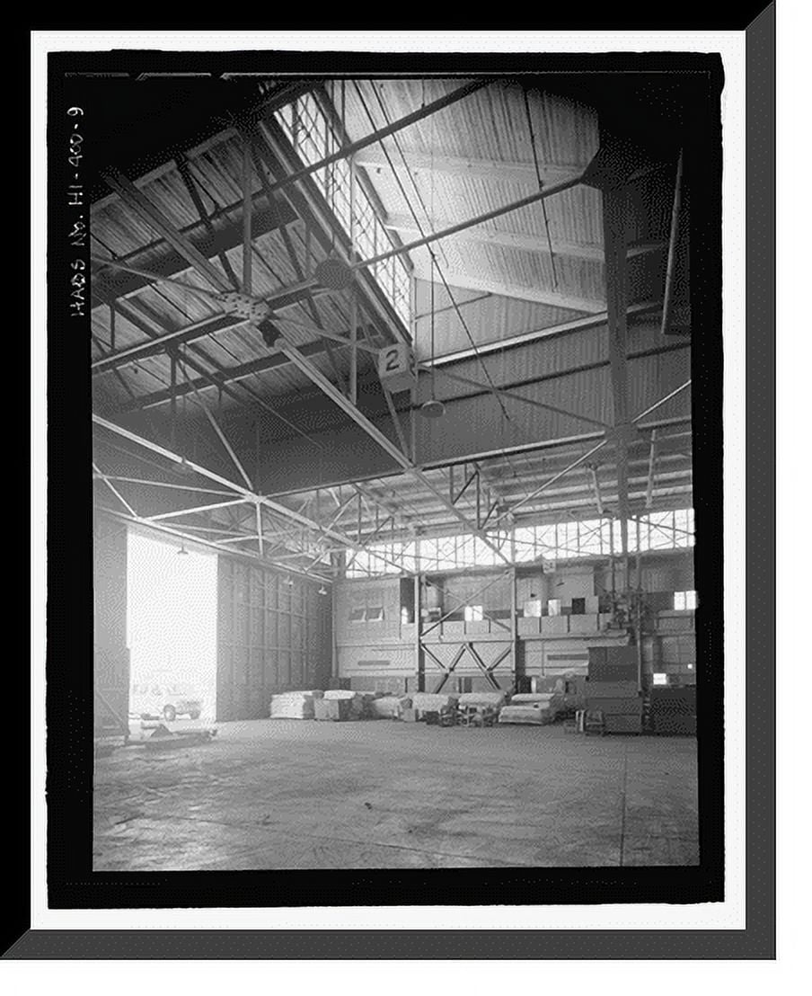 Historic Framed Print, U.S. Naval Base, Pearl Harbor, Landplane Hangar ...