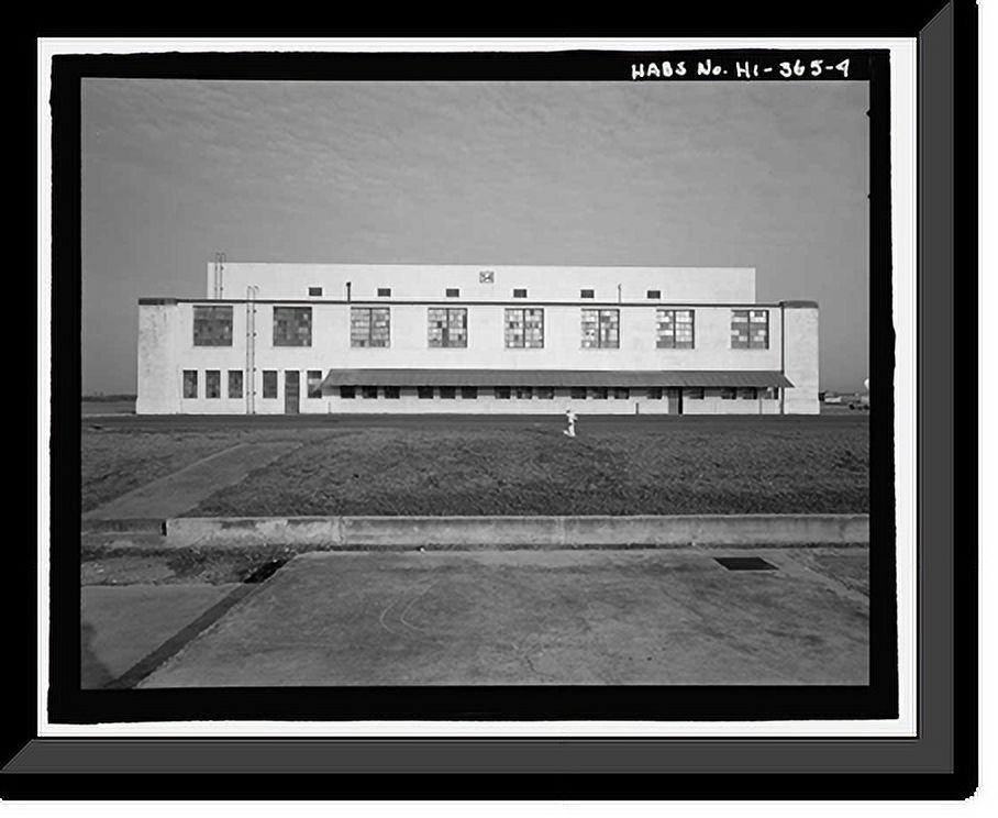 Historic Framed Print, U.S. Naval Base, Pearl Harbor, Seaplane Hangar ...