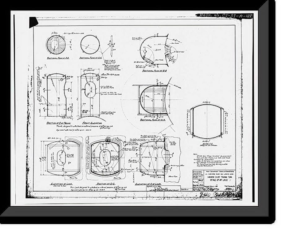 Historic Framed Print, U.S. Naval Submarine Base, New London Submarine ...
