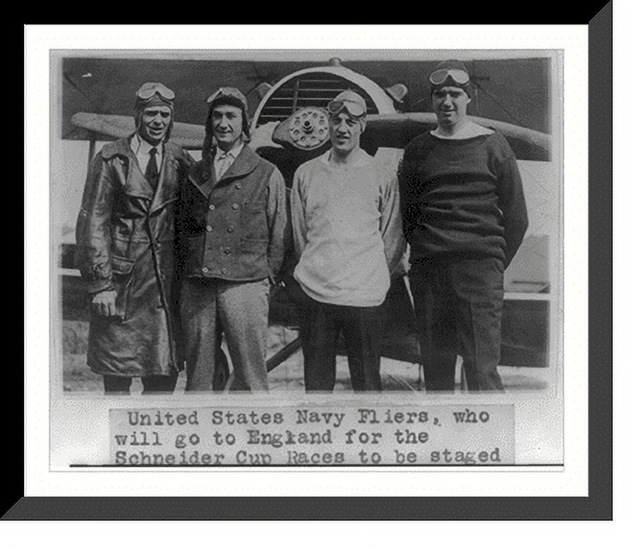 Historic Framed Print, U.S. Navy flyers who will go to England for the ...