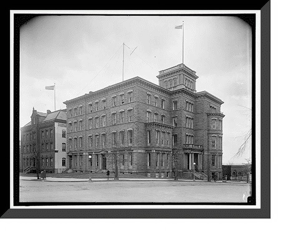 Historic Framed Print, [U.S. Public Health Service building, B St., SE ...