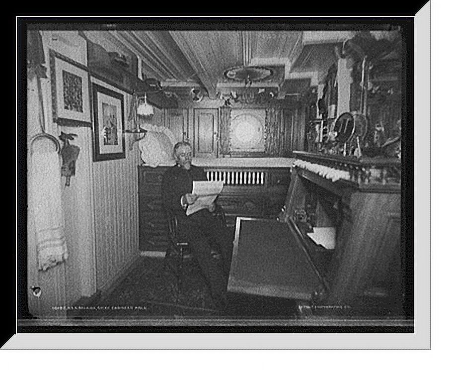 Historic Framed Print, U.S.S. Raleigh, chief engineer Able, 17-7/8" x ...