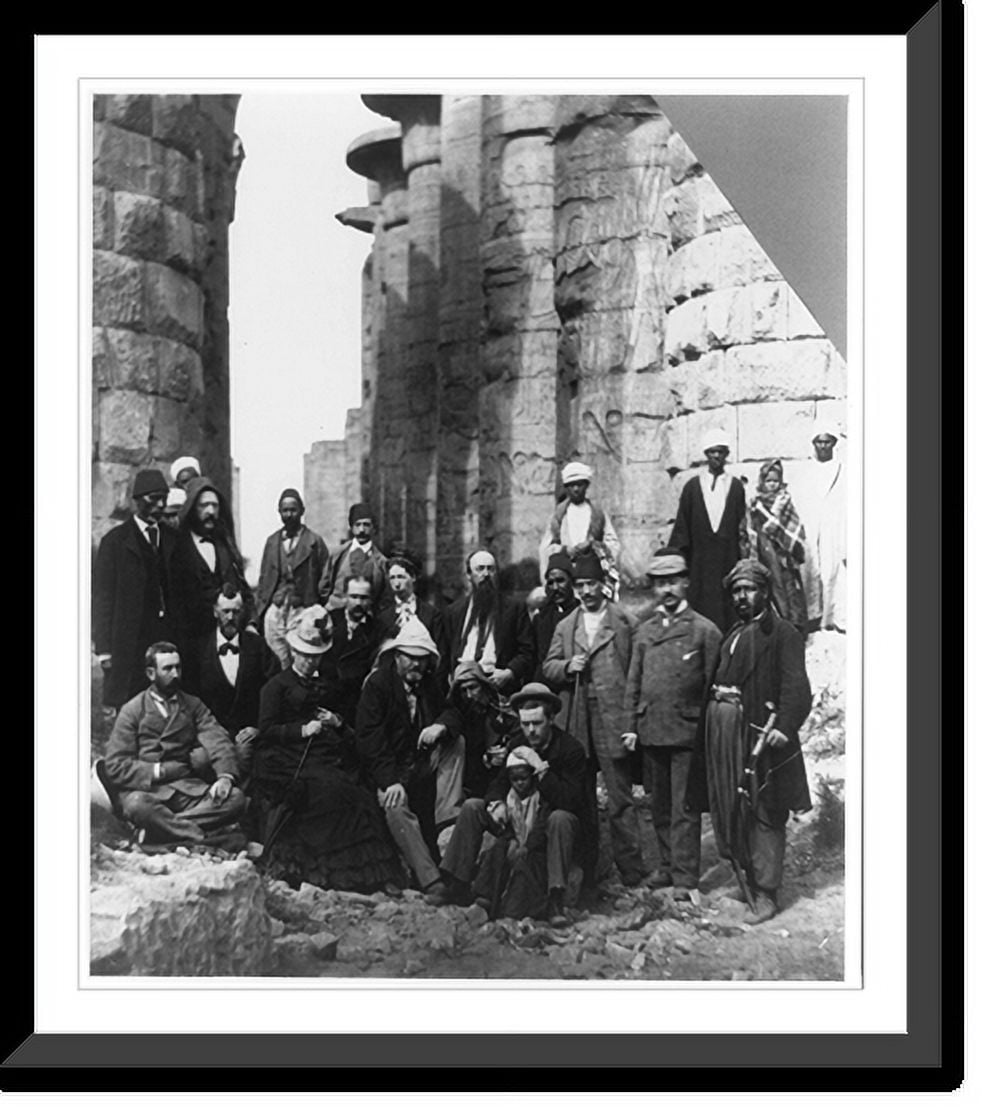 Historic Framed Print, [Ulysses S. Grant and group of tourists at ...